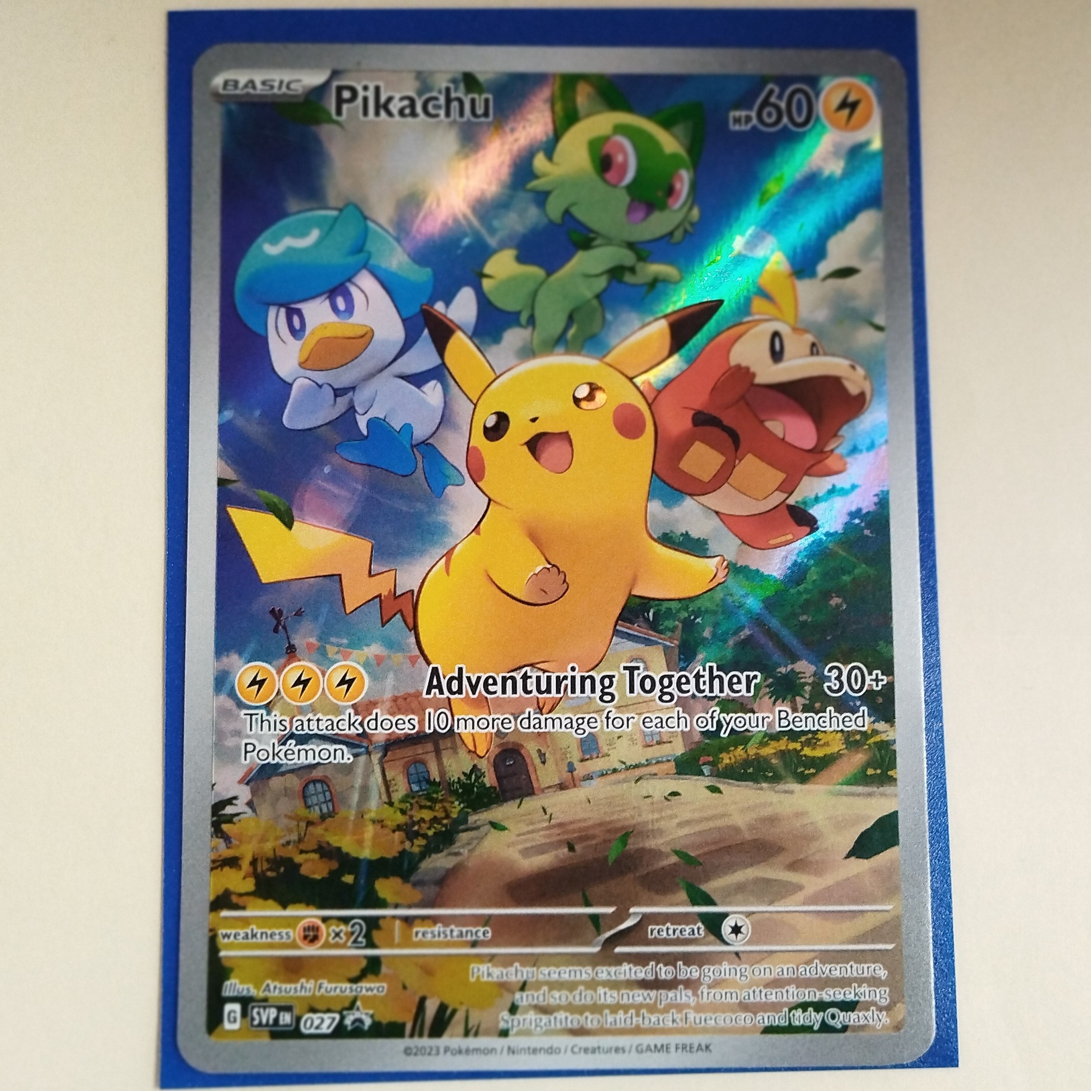 New PIKACHU #027 Black Star Promo – WOTC 2023 Pokémon Card - Own4Less